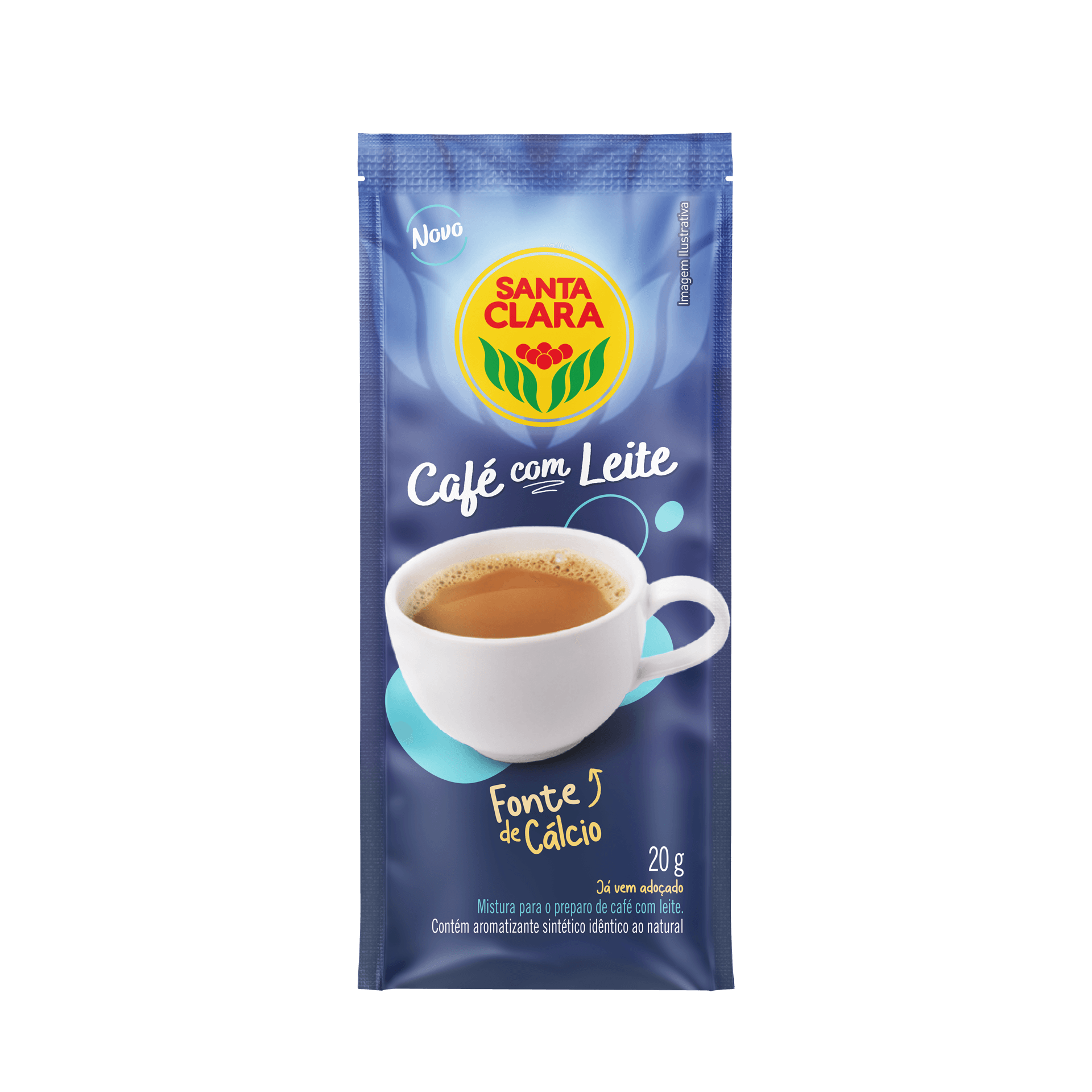 Café com Leite Santa Clara 30 Sachês com 20g Cada | Cafés, Cápsulas ...