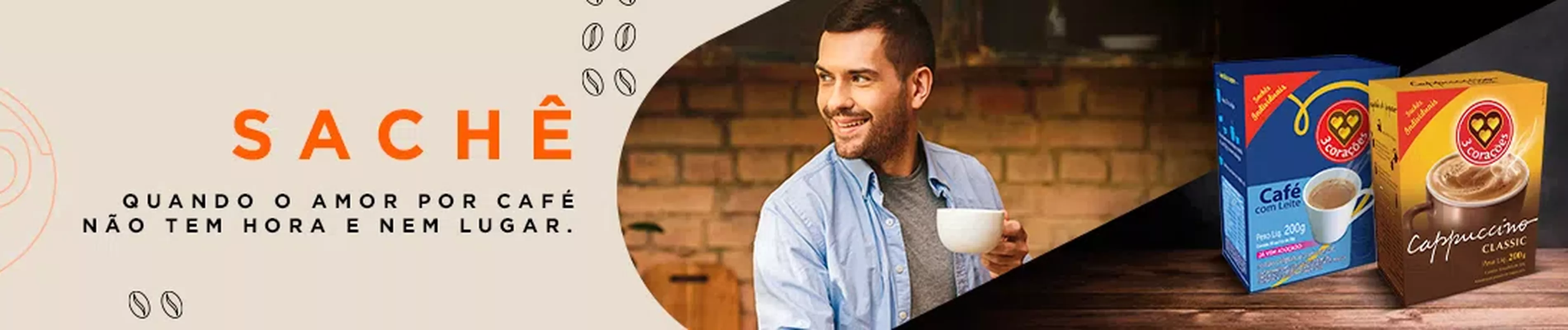 Experimente o café em sachê da 3 Corações - Mercafé | Cafés, Cápsulas ...