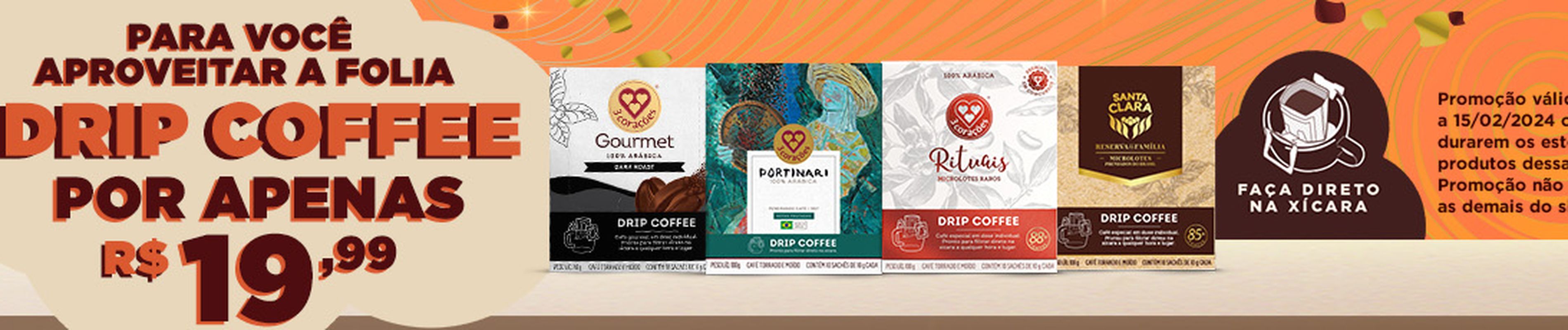 Aproveite a Folia Mercafé - Drip Coffee por apenas R$ 19,99 | Cafés ...