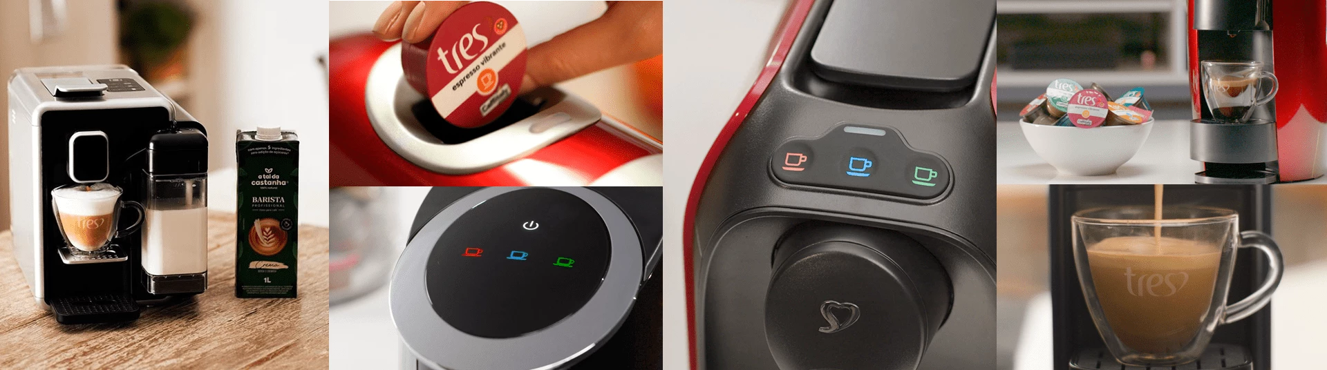 Cafés e Multibebidas TRÊS® | Máquinas e Bebidas Rápidas | Mercafé